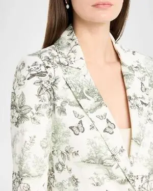 Alice + Olivia Macey Notch-collar Blazer - Daybreak