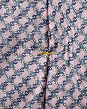 Eton Apos;s Geometric Circle Print Silk Tie - Pink