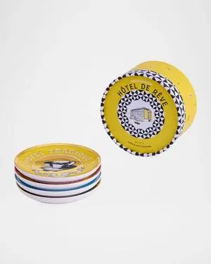 Jonathan Adler Hotel De Reve Coasters, Set Of 4 - Multi
