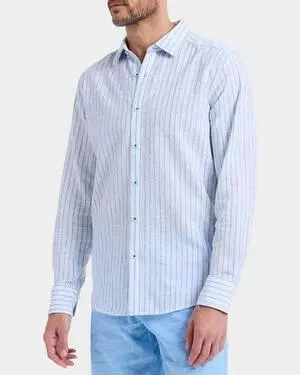 Robert Graham Apos;s Wythburn Multicolor Stripe Cotton Sport Shirt - Multi