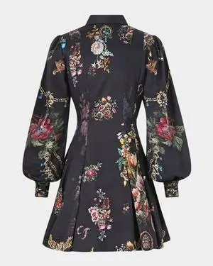 Camilla Night Garden Mini Shirtdress