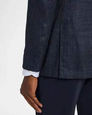 SARTORIO Apos;s Textured Solid Single-breasted Sport Coat - Navy