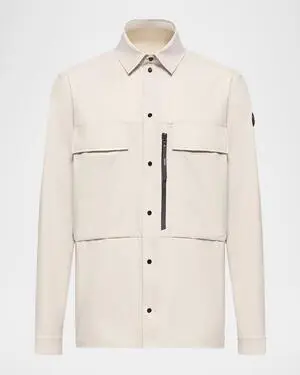Moncler Apos;s Comfort Ripstop Shirt Jacket - Grey