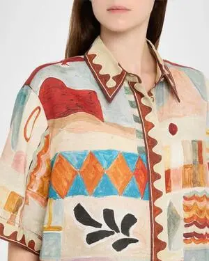 ALEMAIS Michelle Linen Shirt