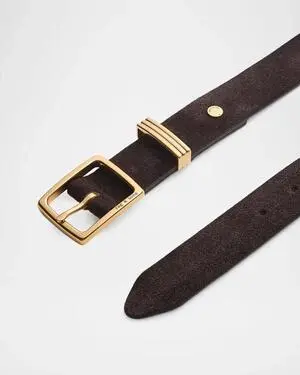 Rag & Bone X Boyfriend 2.0 Cut-to-size Suede Belt
