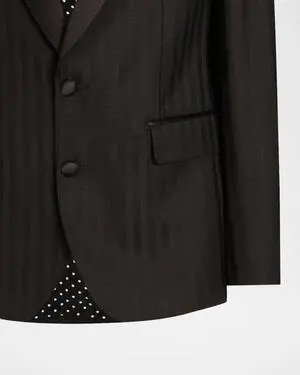 Dolce & Gabbana Virgin Wool-blend Single-breasted Blazer - Nero