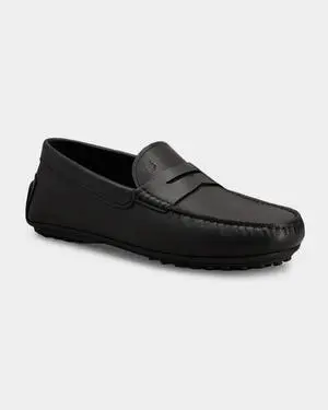 TOD & APOS;S Apos;s Leather Moc-toe Penny Loafers - Nero