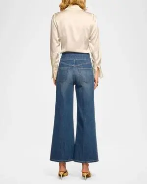 Ramy Brook Liv Cropped Wide-leg Jeans