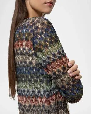 Missoni Chevron Long Cardigan - Smspv-mult