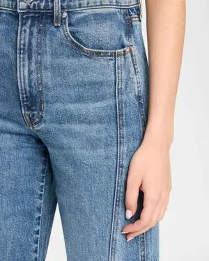 Veronica Beard Taylor Godet Wide-leg Jeans
