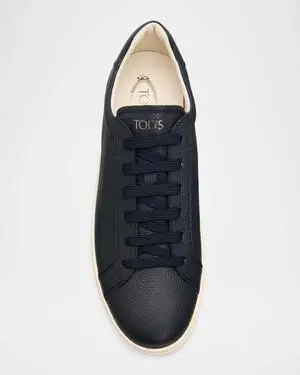 TOD & APOS;S Apos;s Allacciata Casse Leather Low-top Sneakers - Blu