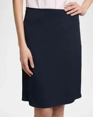 JIL SANDER Viscose Knee-length Bias Skirt - Midnight