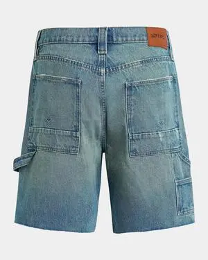 Hudson Jeans Apos;s Carpenter-panel Denim Shorts - Irvine