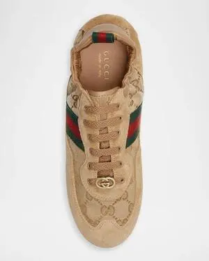Gucci Shift Gg Canvas Low-top Sneakers