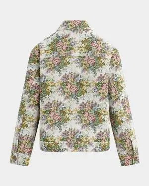 FAVORITE DAUGHTER The Birdie Floral Jacquard Jacket - Floral Jac