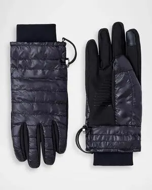 Mackage Alfie Quilted Nylon Gloves - Black
