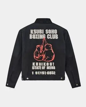 Ksubi Apos;s Club Greenwich Printed Cotton Twill Jacket - Black