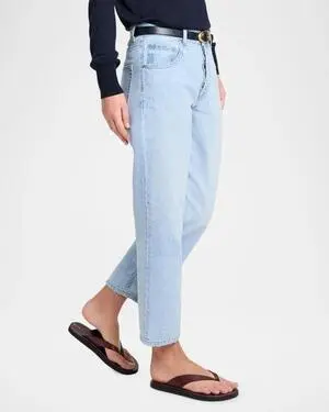 TWP Cropped Mid-rise Jeans