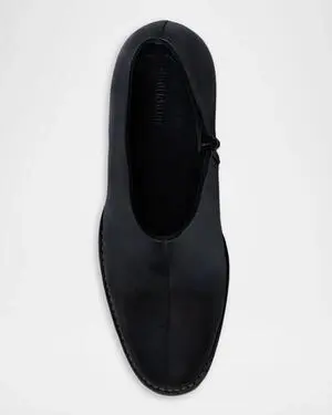 Bernardo 95mm Nara Leather Ankle Boots - Black