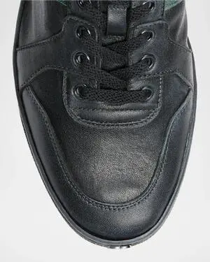 Gucci Apos;s Coda Leather Low-top Sneakers - Black