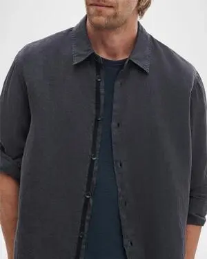Rag & Bone Apos;s Finch Linen Button-down Shirt - Pgry