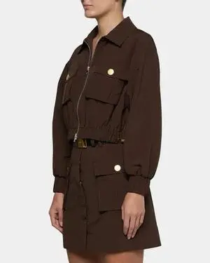 L & APOS;AGENCE Kade Cargo Pocket Windbreaker Jacket