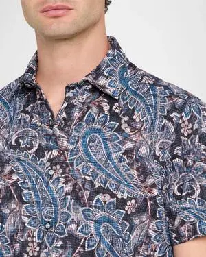 Robert Graham Apos;s Barrington Paisley Short-sleeve Shirt - Multi