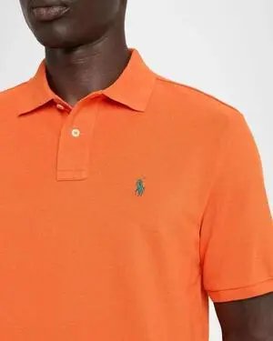 Polo Ralph Lauren Apos;s Custom Slim Fit Big Pony Mesh Polo Shirt - Multi