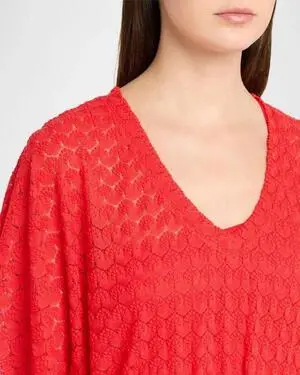 Melissa Odabash Petra Crochet Belted Mini Dress Coverup