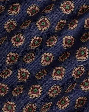Polo Ralph Lauren Apos;s Geometric Jacquard Silk Tie - Blue