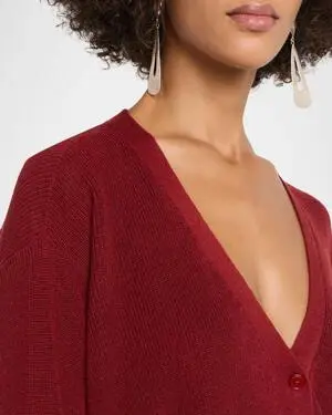 Eileen Fisher Organic Linen-cotton Knit Cardigan Sdtom
