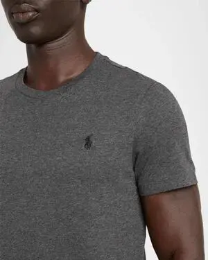 Polo Ralph Lauren Apos;s Custom Slim Fit Jersey Crewneck T-shirt - Grey