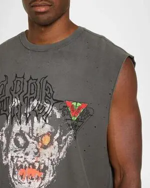 PURPLE BRAND Apos;s Graphic Cotton T-shirt - Grey