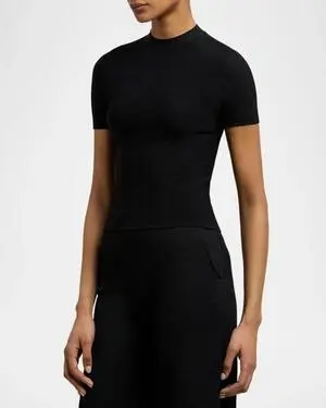 Ralph Lauren Stretch Short-sleeve Sweater