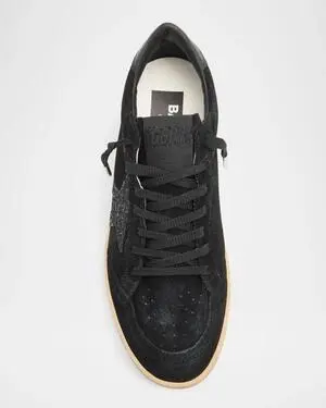 GOLDEN GOOSE Ball Star Suede Glitter Low-top Sneakers