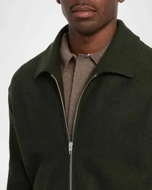 JIL SANDER Apos;s Wool Zip Up Sweatshirt - Beetle