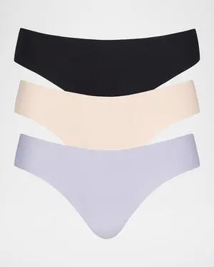 Commando Butter Stretch Modal-blend Thongs, Set Of 3 Multi Pack