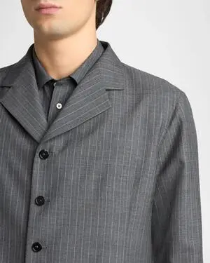 JIL SANDER Apos;s Raw-edge Wool Poplin Jacket - Koala