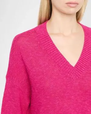 Eileen Fisher Organic Linen-organic Cotton Knit Sweater