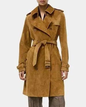 Burberry Kennsington Cashmere Trench Coat