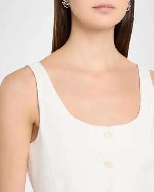 Theory Seamed Peplum Vest