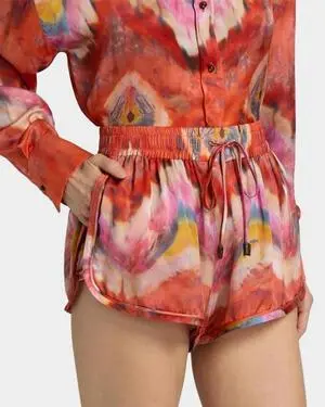 Zimmermann Alchemy Printed Silk Relaxed-fit Shorts