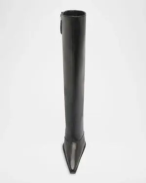 Schutz 85mm Raffaela Leather Knee-high Boots
