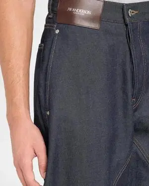 JW Anderson Turn-up-cuff Workwear Jeans - Blue