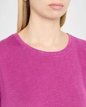 Eileen Fisher Organic Linen Crewneck Tee