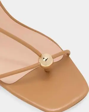 LOEFFLER RANDALL Triana Strappy Leather Dome Sandals