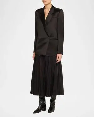 Khaite Andee Leather Knee Boots