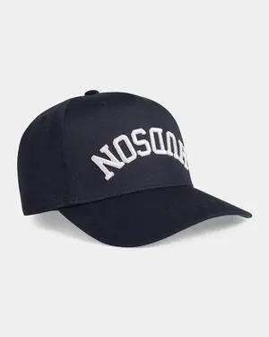 Hudson Jeans Apos;s Embroidered Reverse Logo Baseball Cap - Black Iris