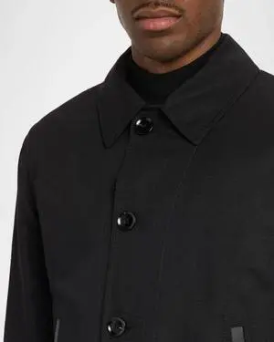 Brioni Apos;s Linen And Cotton Desert Jacket - Black