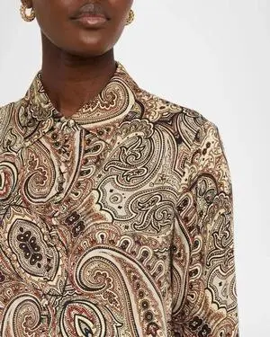 Elie Tahari The Pria Paisley-print Blouse